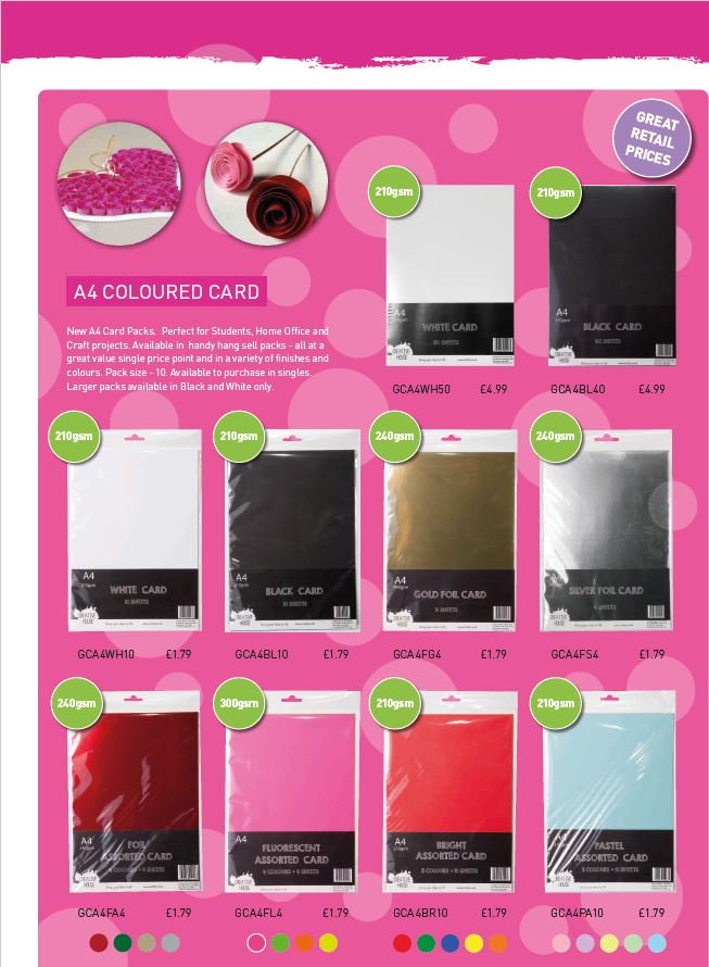 A4 Card Packs Art & Craft Materials - Artstat - Art & Craft Materials